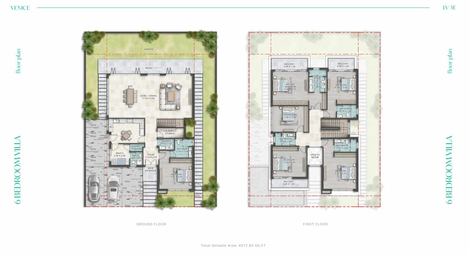 Damac Lagoons 4 Bedroom Villas & Townhouses Dubai Sale Price