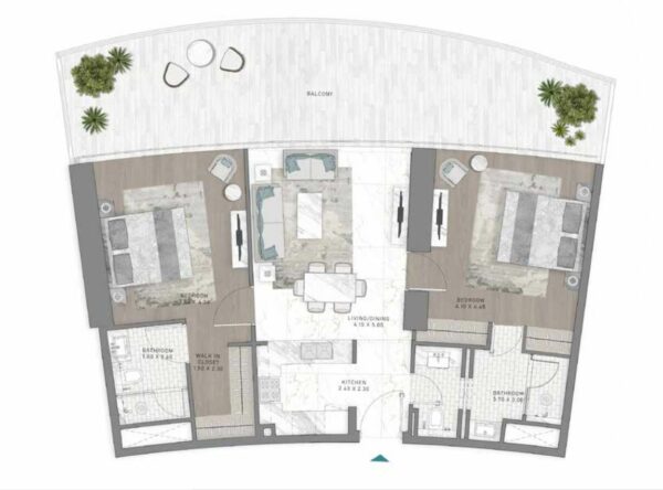 DAMAC BAY by Cavalli 2 Bedroom Apartment Price Harbour Dubai