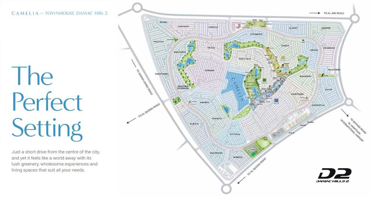 Damac Hills 2 Camelia 3 Bedroom Townhouse Villas Price Dubai