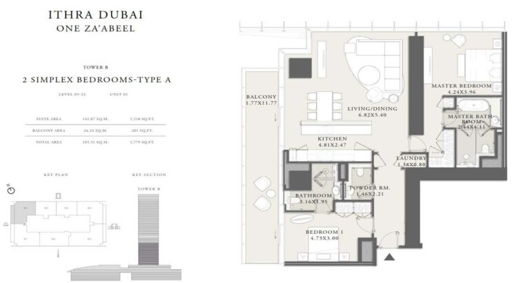 One Za'abeel Residence by Ithra 1-4 Bedroom Sale price Dubai