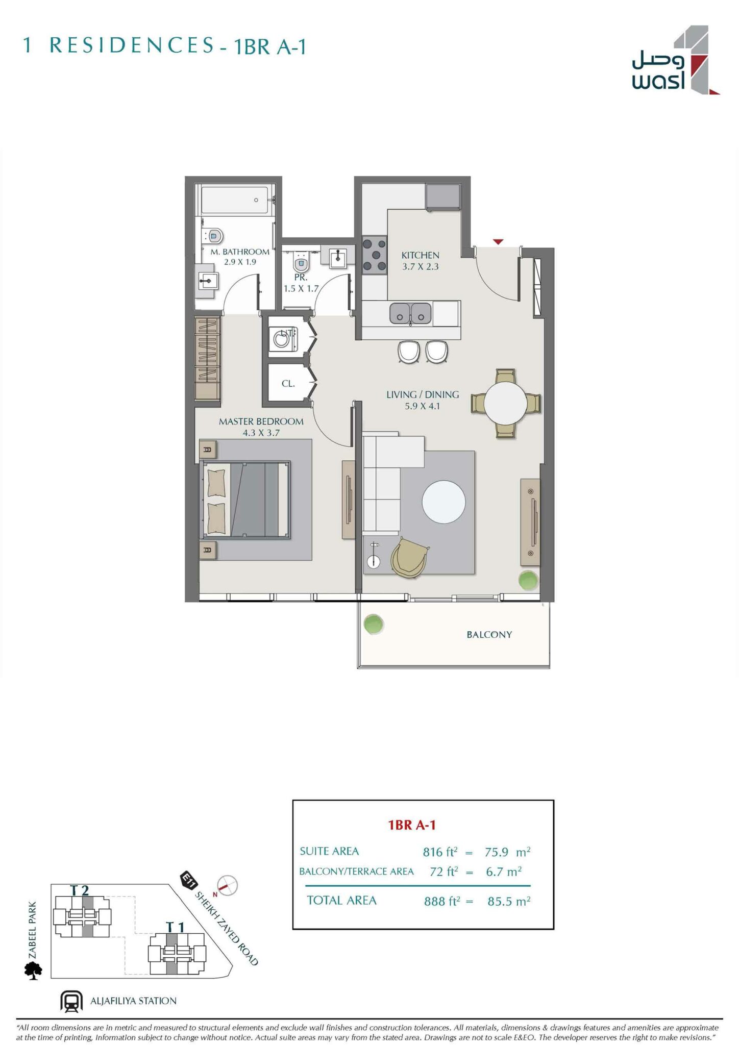 Wasl 1 Ready 1-3 BHK Apartments Sale Price Zabeel Park Dubai