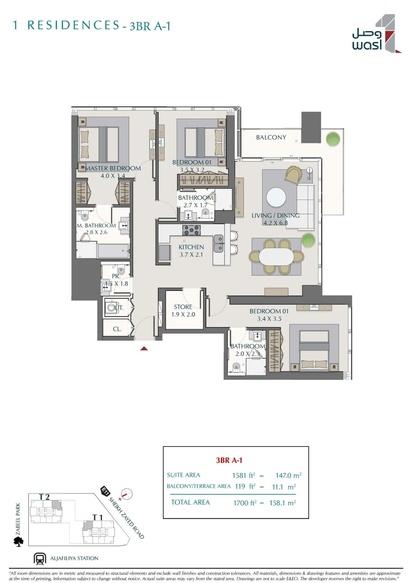 Wasl 1 Ready 1-3 BHK Apartments Sale Price Zabeel Park Dubai