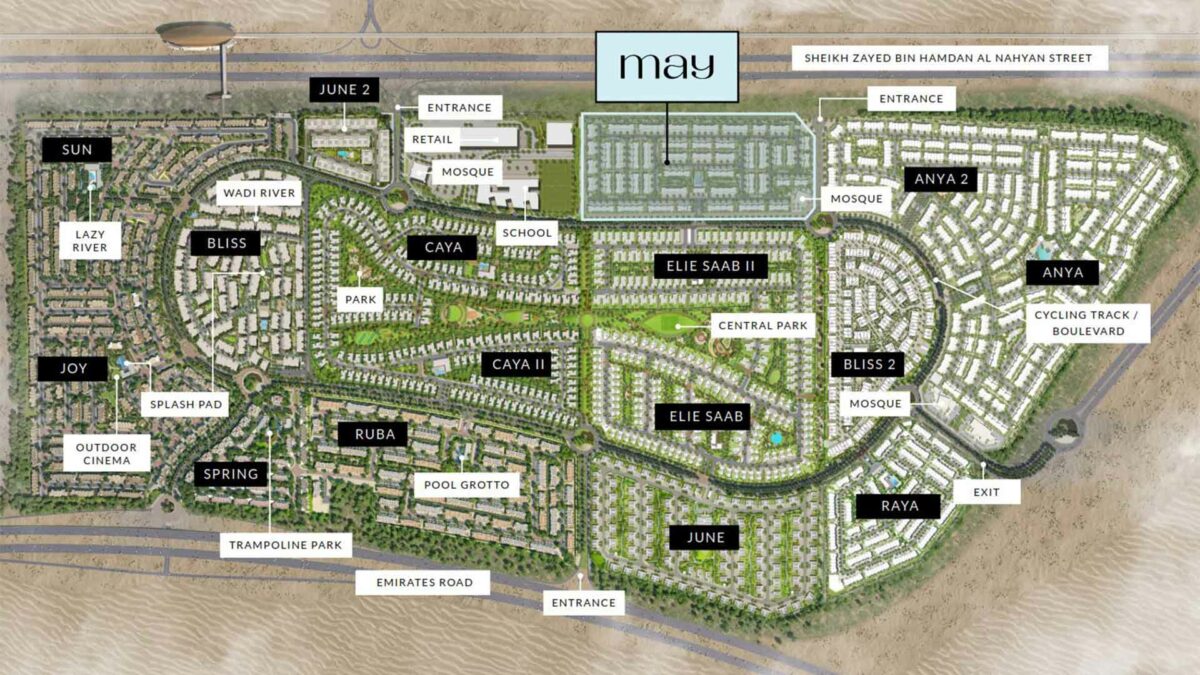 Emaar May Arabian Ranches 3 Bedroom Townhouses Sale Price Dubai