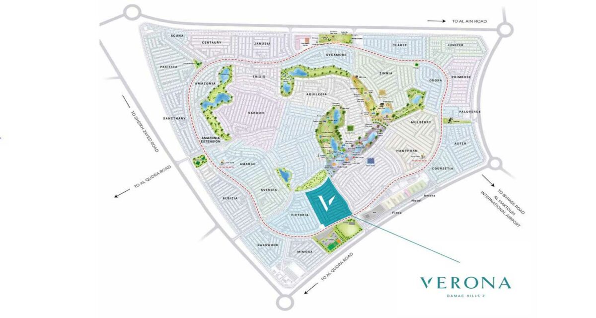 Damac Hills 2 Verona Luxury 4 Bedroom Townhouses Sales Price Dubai