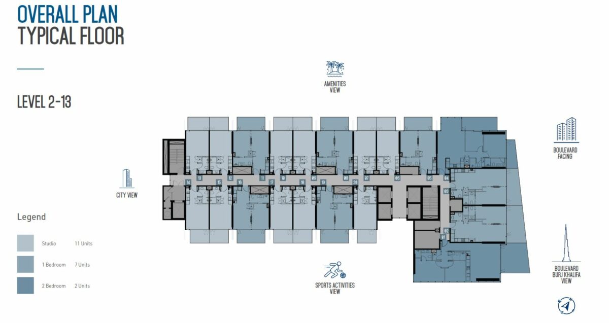 Rove Homes Downtown Dubai - Studio 1 & 2 Bedroom Apartments Sale Price