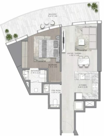 DAMAC ALTITUDE BUSINESS BAY WATER CANAL DUBAI - 1,2 & 3 BEDROOM