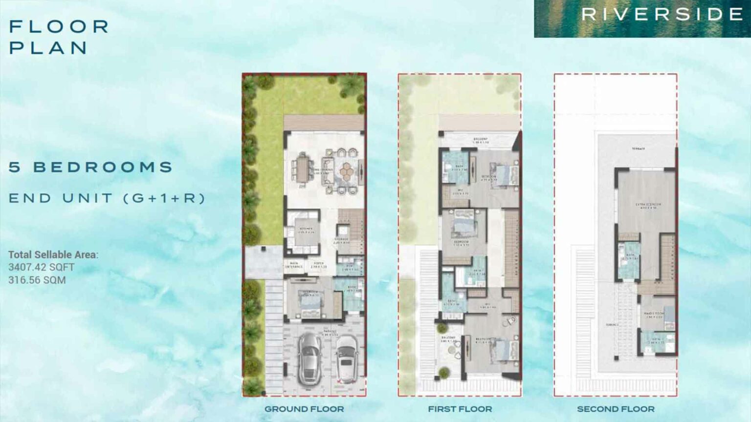 Damac Riverside 4 & 5 Bedroom Townhouses Sale Dubai Investment Park