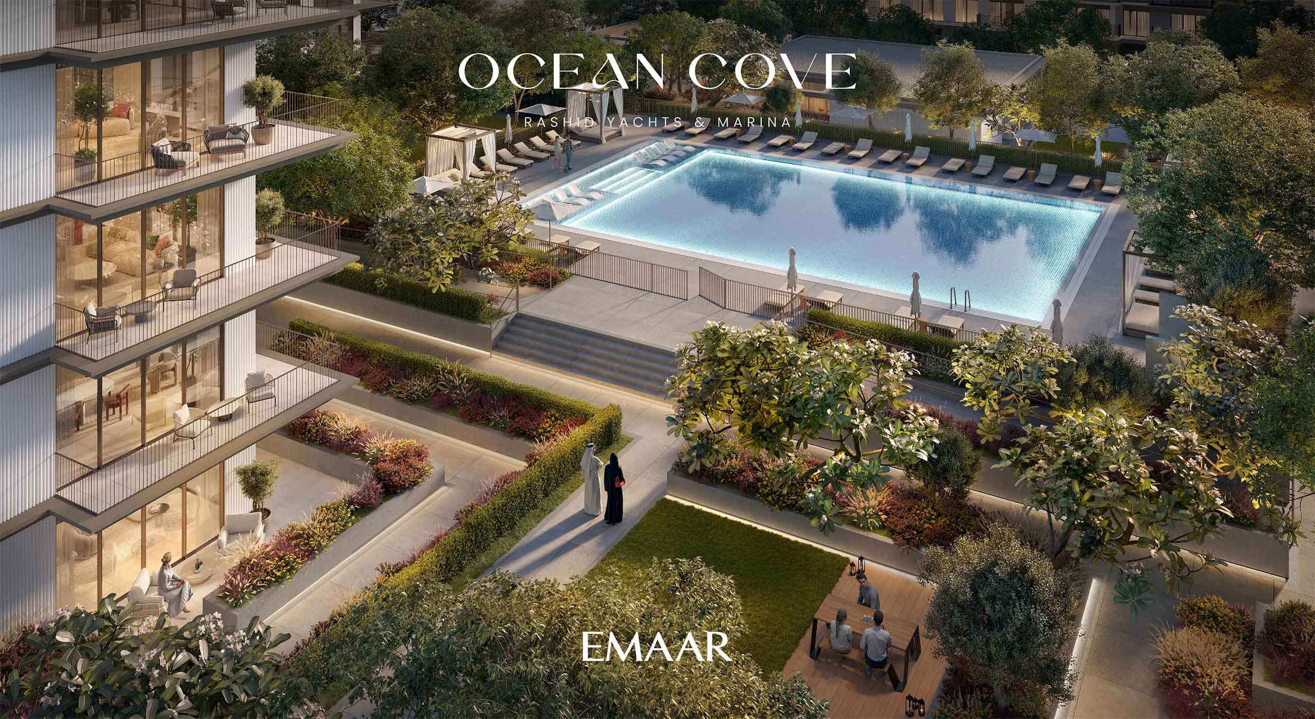 Ocean Cove at Rashid Yachts Marina Maritime City Dubai Emaar Residences